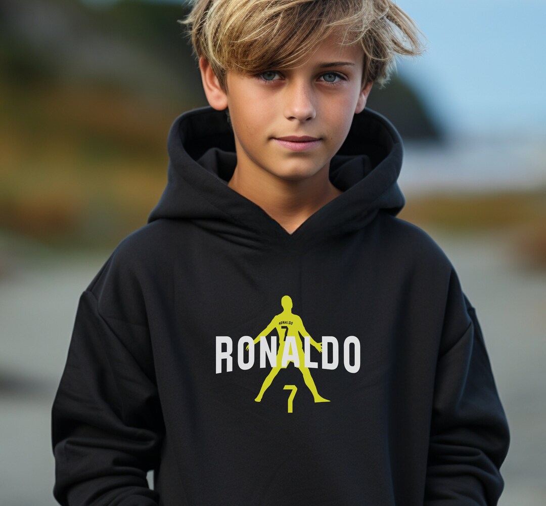 Cristiano Ronaldo CR7 T-shirt Unisex Youth Hoodie With Front Design ...