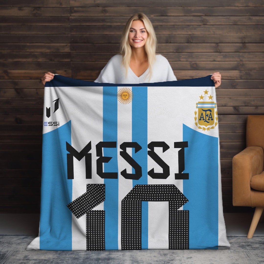 Messi Velveteen Plush Blanket, Messi Fans Argentina Soccer Football ...