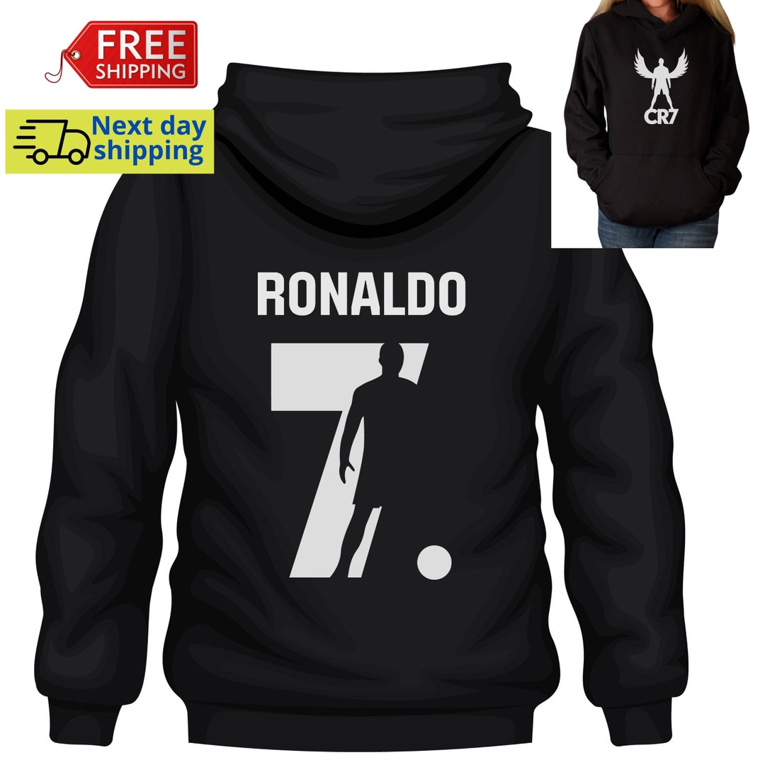 Cristiano Ronaldo CR7 T-shirt Unisex Adult Hoodie With Front and Back ...