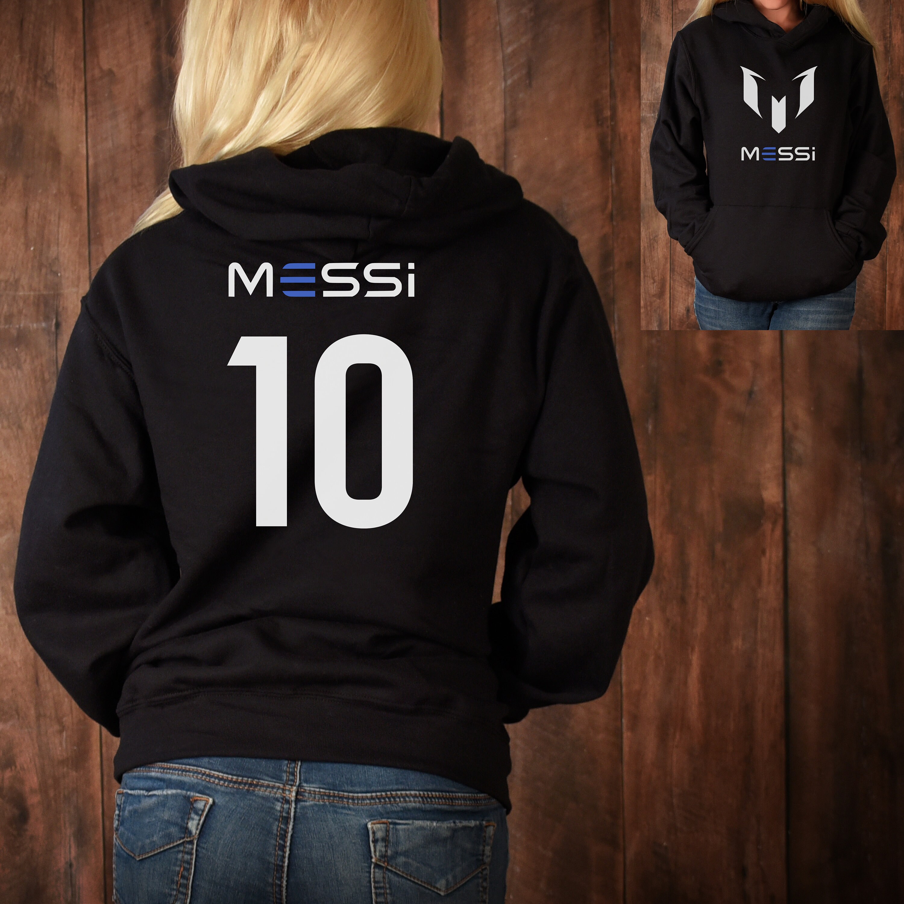 Messi 10 Hoodie, Messi Youth Hoodie, Inter Miami Messi 10 Hoodie With ...