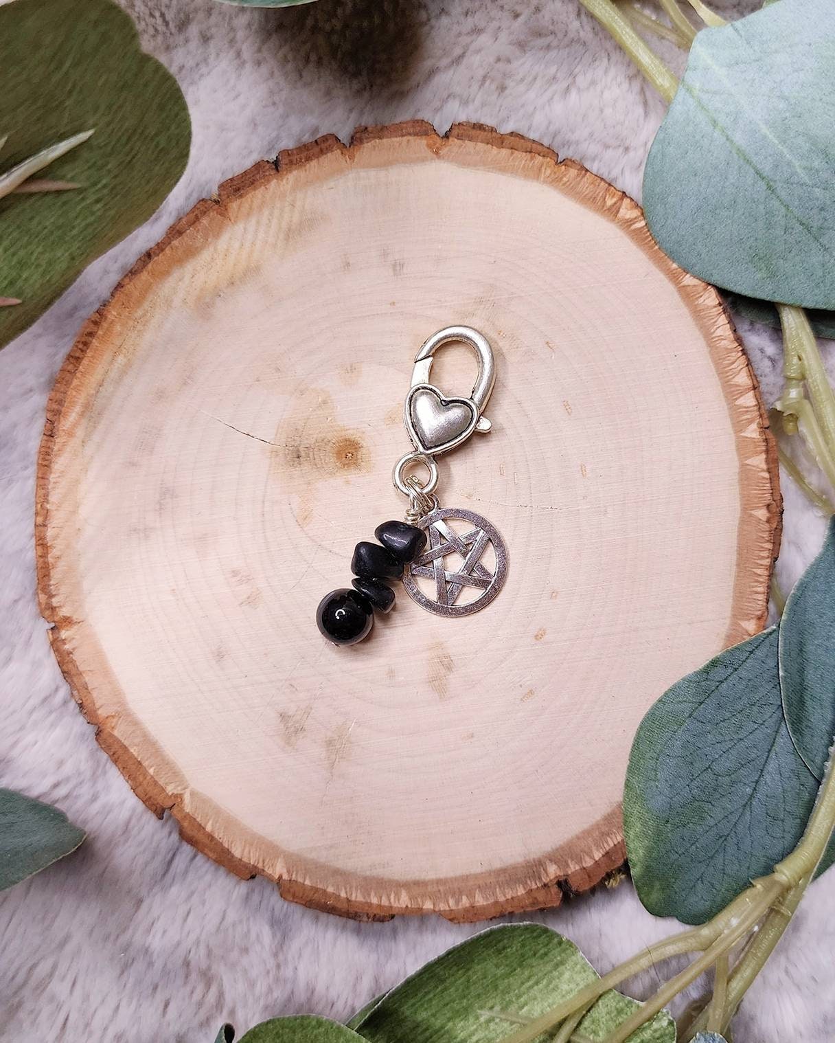 Protection Charm Crystal Pet Accessory Pentacle Wire - Etsy