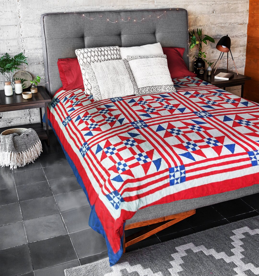 Young Man's Fancy FINISHED QUILT This Queen Sized Quilt Will Be Loved ...