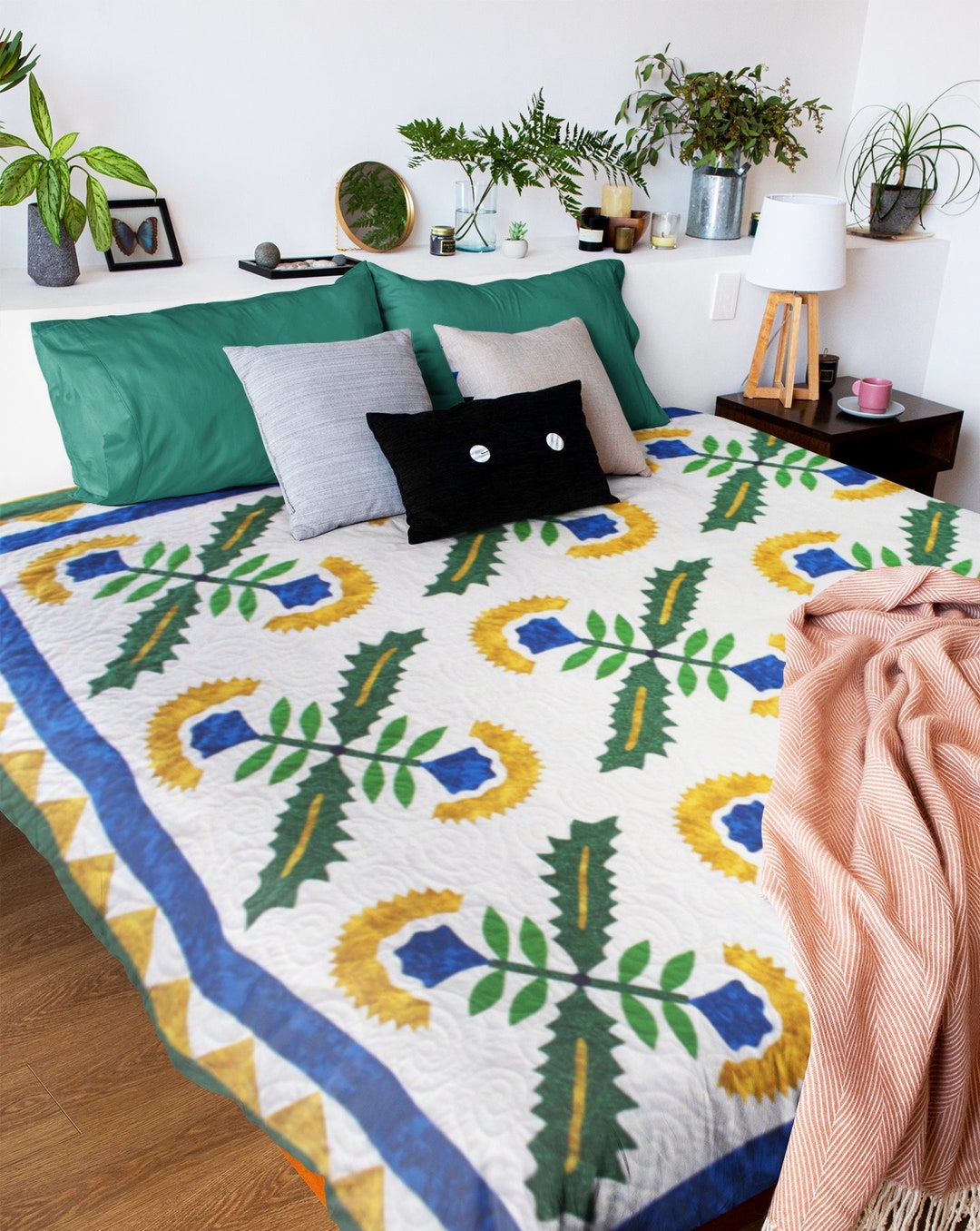 Hand Applique Cox Comb Pristine Antique Look & Feel Nice - Etsy