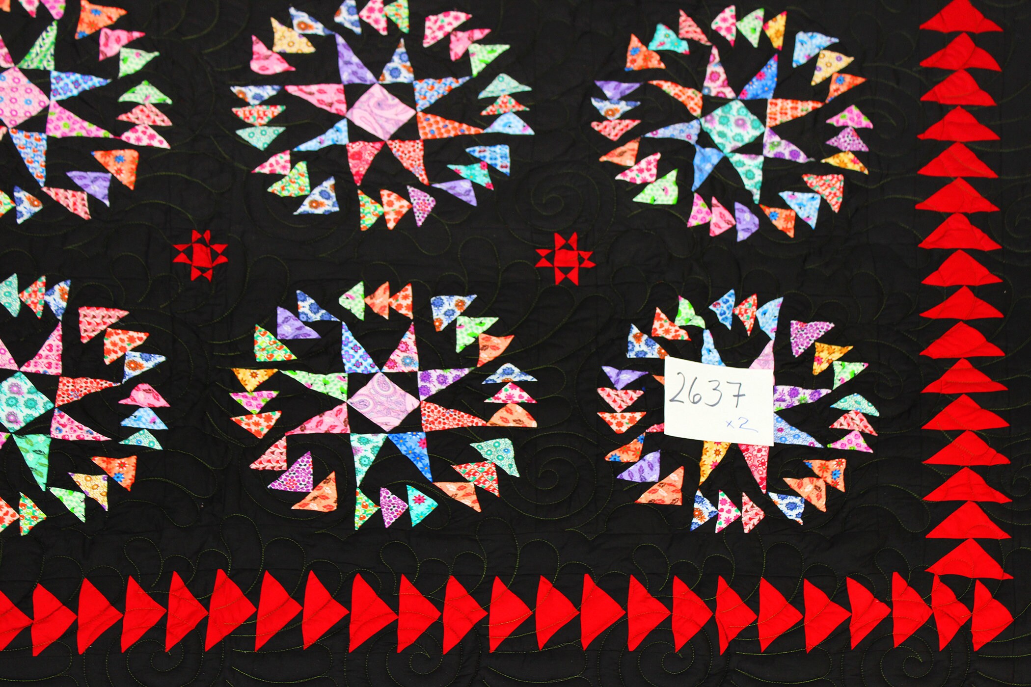 Amish Style Stars With Flying Geese FINISHED QUILT Queen - Etsy