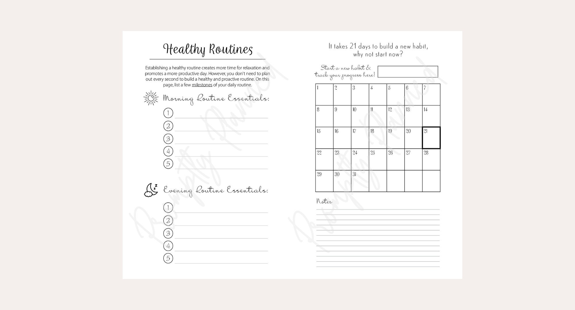 Physical Planner | Weekly Planner | Monthly Planner | Goals ...