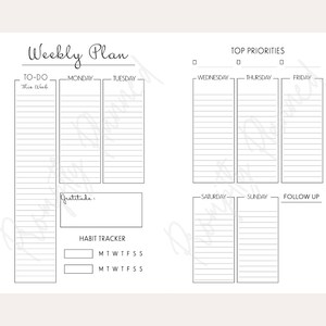 Physical Planner | Weekly Planner | Monthly Planner | Goals ...
