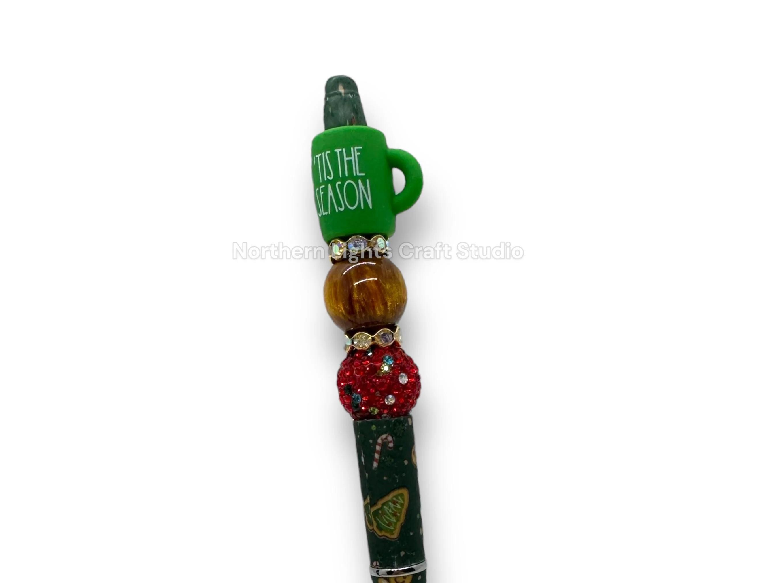 3D Christmas Focal Pens, Coffe Mug Pen, Nutcracker Pen, Santa Gnome Pen ...