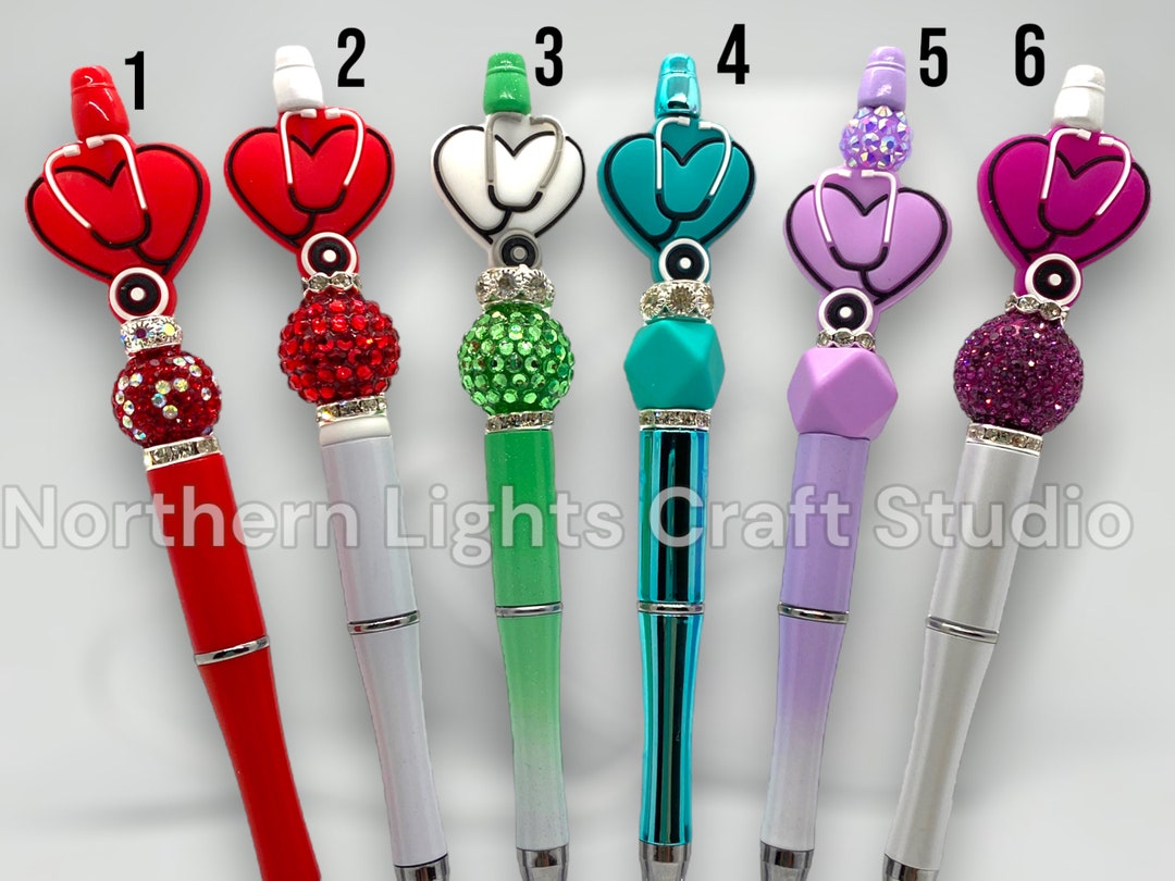 Custom Beaded Nurse Pen, Gifts for Nurses, Bling Pen, Rhinestone Pen ...