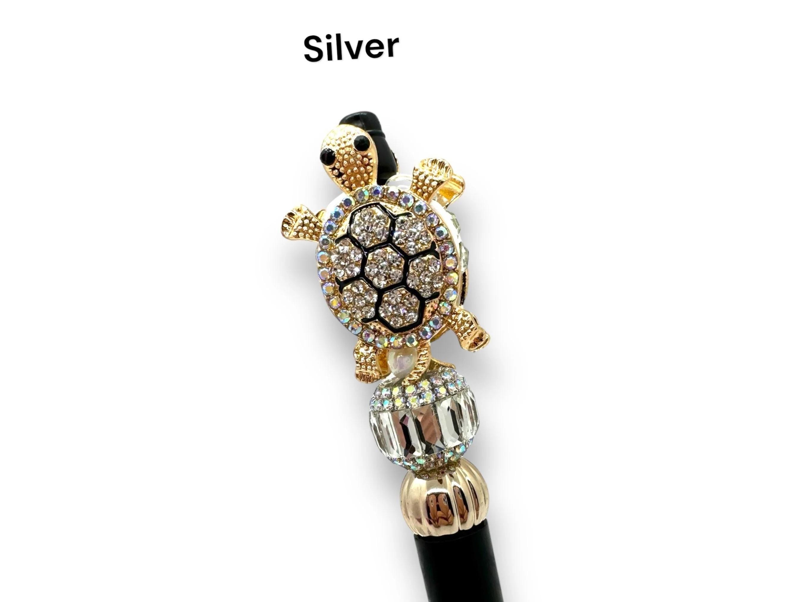 Beaded Bling Turtle Pen, Mosaic Turtle Pen, Fancy Turtle Pen ...