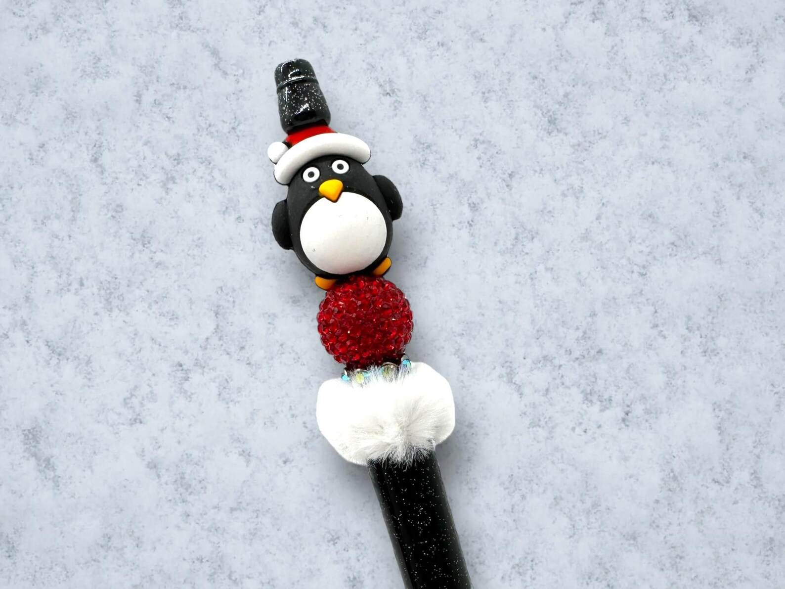 3D Focal Beaded Christmas Pens, Penguin Pen, Christmas Rubber Duck Pen ...