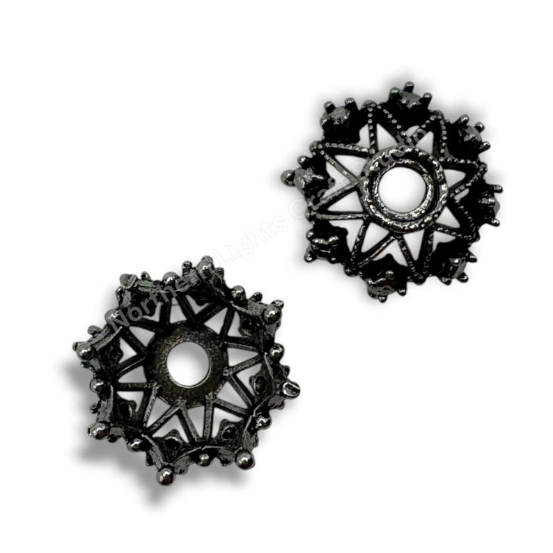 Metal Star Bead Cap - 14mm -10pc. - Choose Color - Etsy