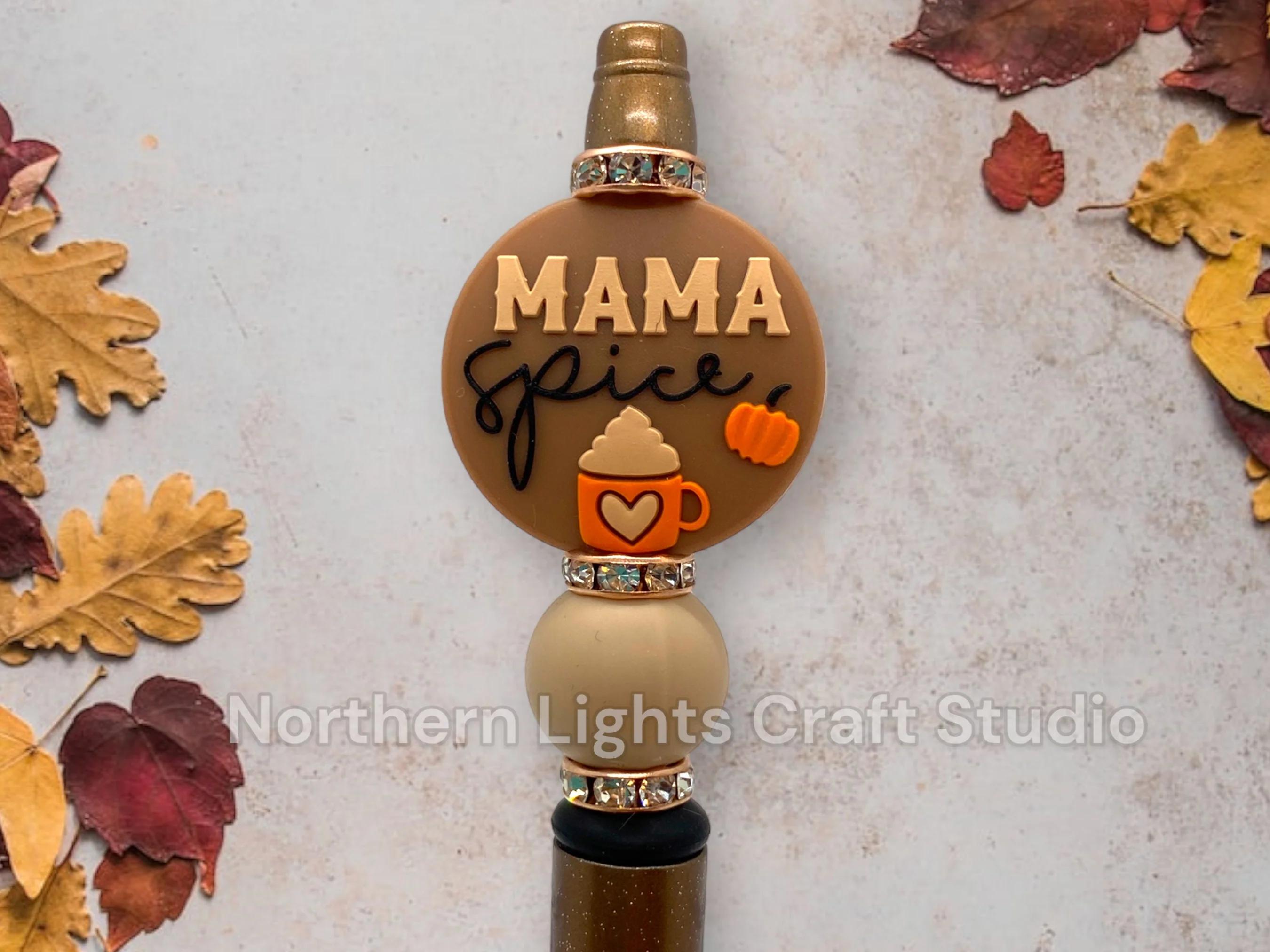 Custom Beaded Pen, Pumpkin Spice Latte, Bling Pen, Thanksgiving Gift ...