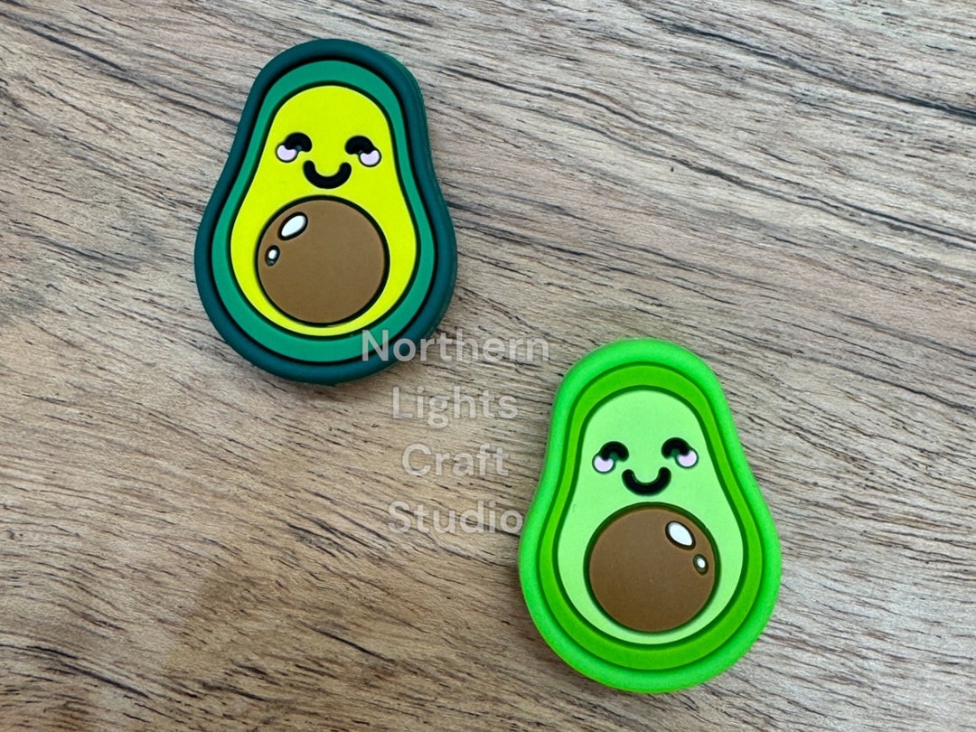 Avocado Smiley Face Focal Bead, Avocado Focal - Etsy