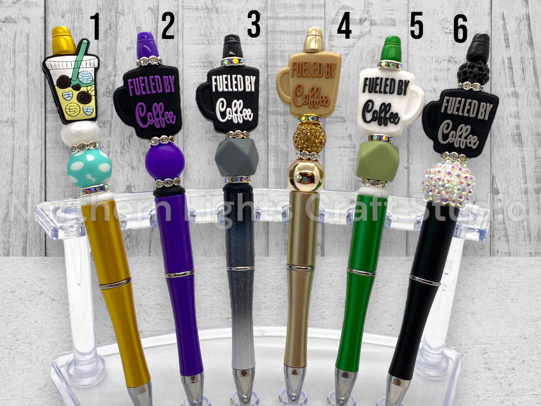 Custom Beaded Coffee Pen, Bling Pen, Bling Coffee Pen, Gourmet Coffee ...
