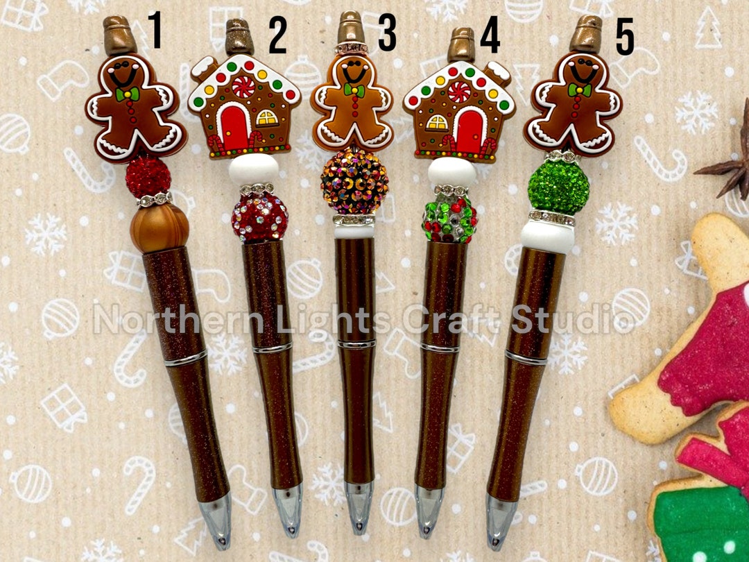 Gingerbread Pen, Gingerbread Man, Gingerbread House, Custom Beaded ...