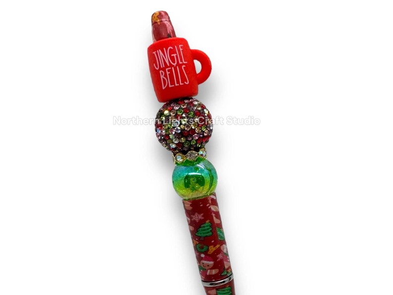 3D Christmas Focal Pens, Coffe Mug Pen, Nutcracker Pen, Santa Gnome Pen ...