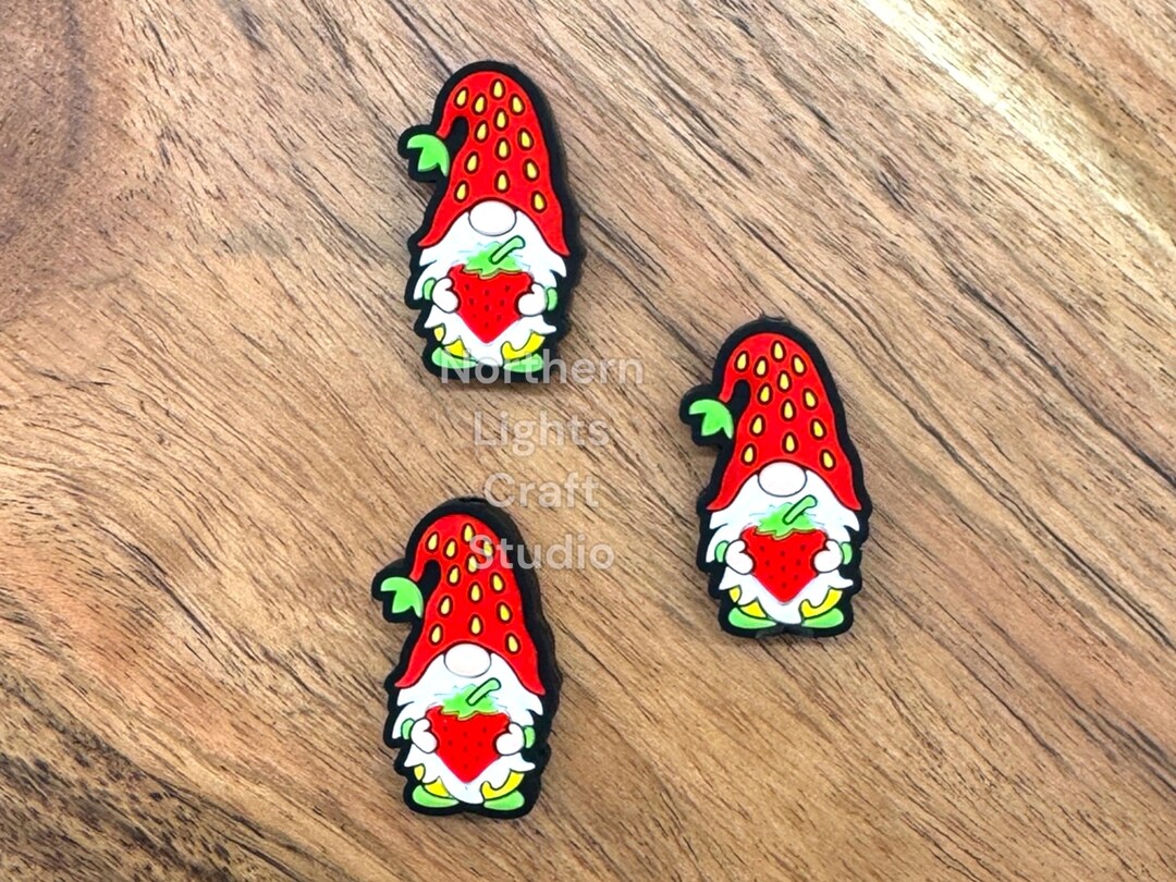 Strawberry Gnome Focal, Strawberry Focal, Gnome Focal - Etsy