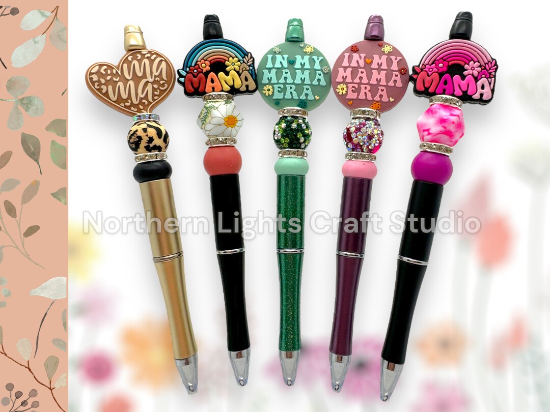 Custom Beaded Mama Pen, Mama Era Pen, Boho Mama Pen, Handmade Bead Pen ...