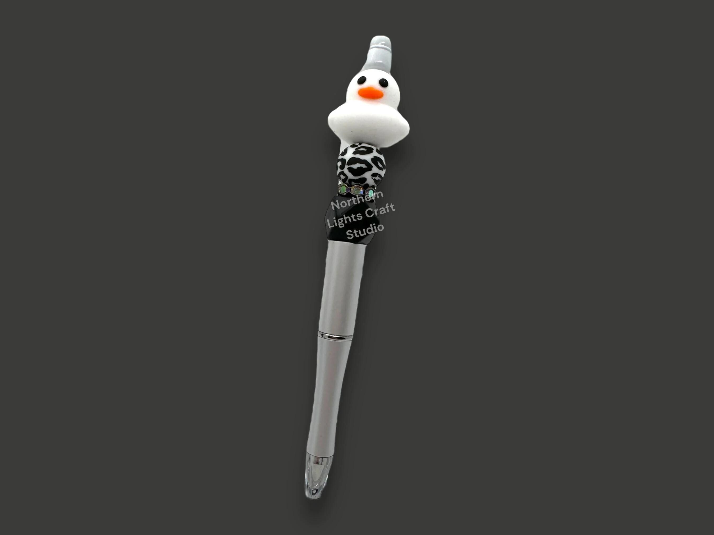 3D Beaded Rubber Duck Focal Pen, Rubber Duckie Pen, Rubber Duckie ...