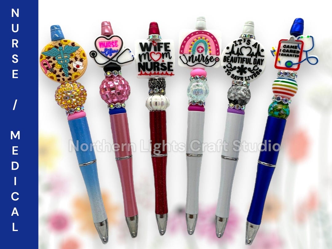Custom Beaded Nurse Pen, Gifts for Nurses, Glam Nurse Pen, Fancy Nurse ...
