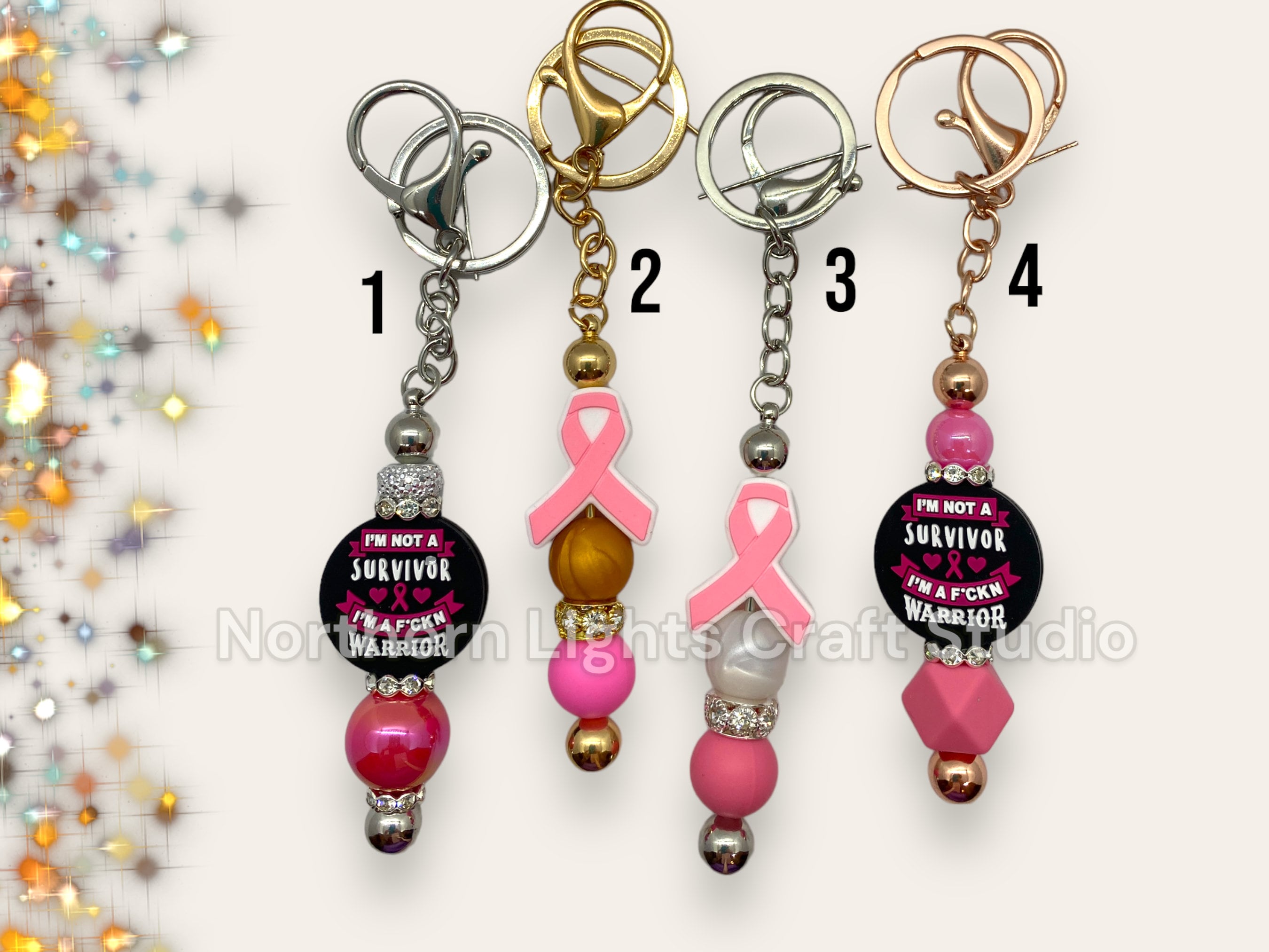 Breast Cancer Keychain Breast Cancer Awareness Gift Breast - Etsy