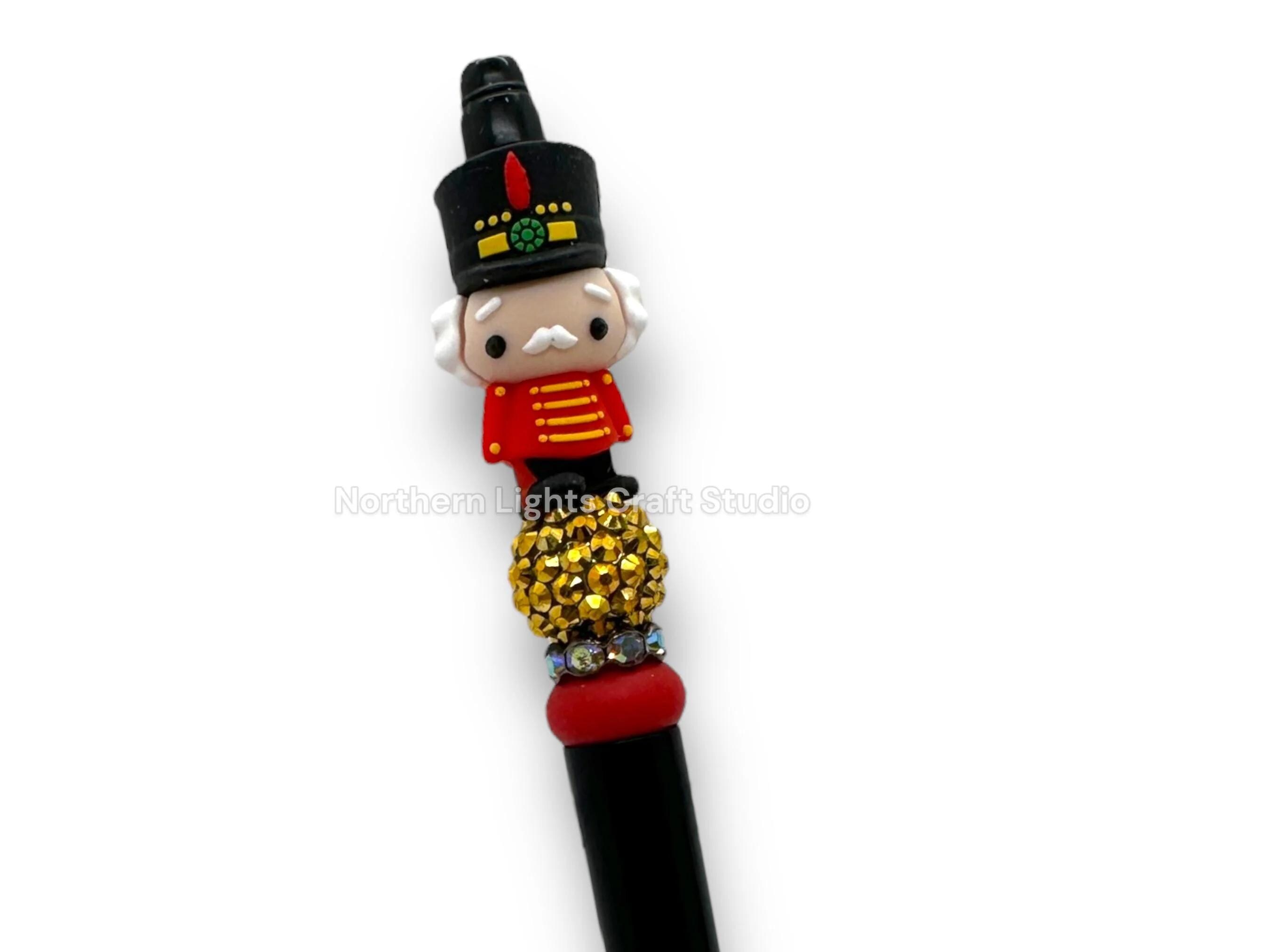 3D Christmas Focal Pens, Coffe Mug Pen, Nutcracker Pen, Santa Gnome Pen ...