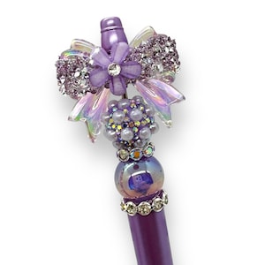 Fancy Beaded Bow Pens, Fancy Bow Pen, Sugar Bead Bow Pen, Crystal Bow ...