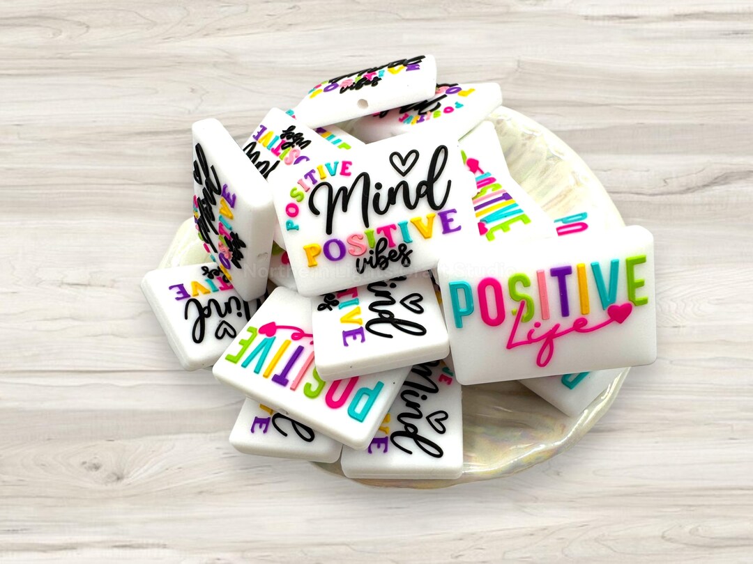 Positive Life Positive Mind Positive Vibes Two Sided Focal - Etsy