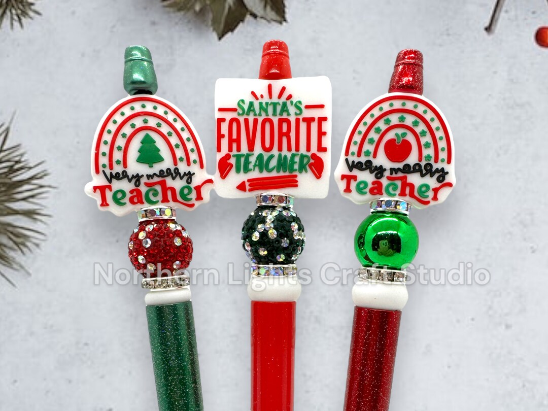 Teacher Appreciation Beaded Pen, Custom Beaded Teacher Pen, Teacher ...