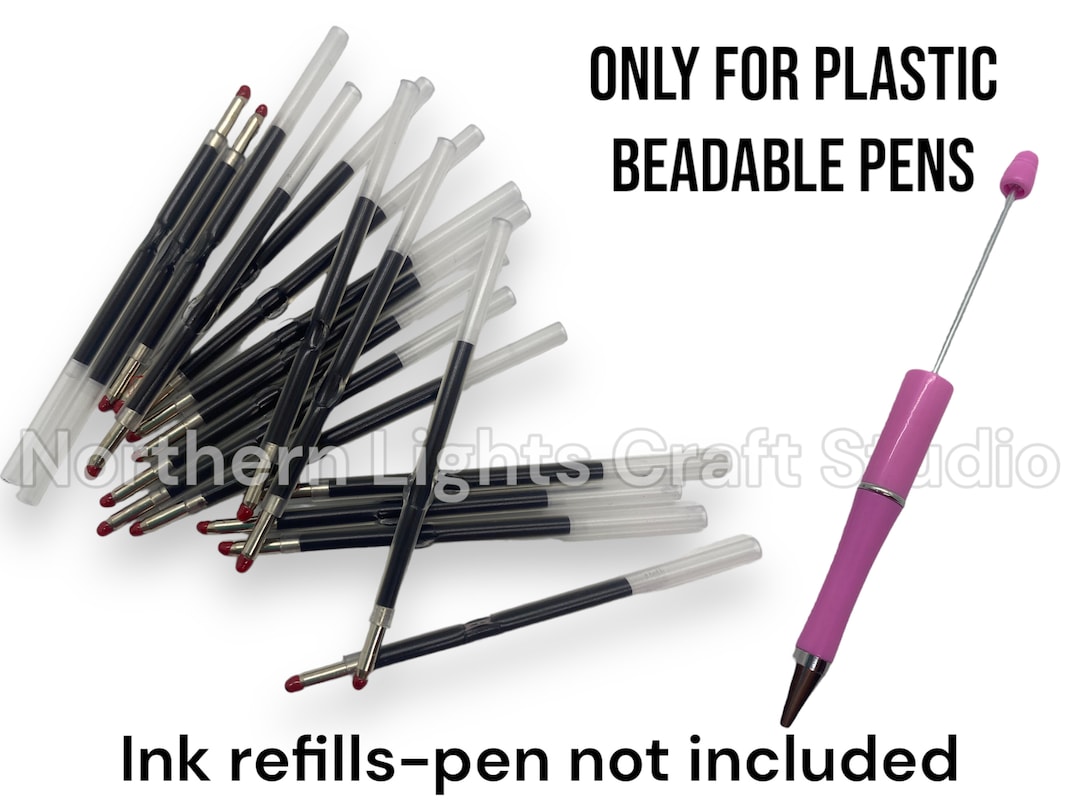 Bead Pen Ink Refill, Ink Refills for Plastic Beaded Pens 5refills/pack ...