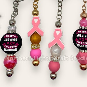 Breast Cancer Keychain, Breast Cancer Awareness Gift, Breast Cancer ...