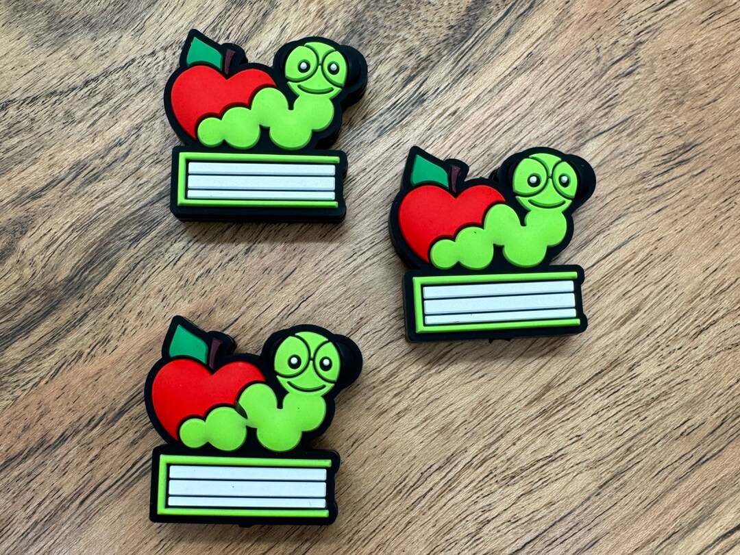 Bookworm Teacher Focal Bead, Teacher Appreciation Focal - Etsy