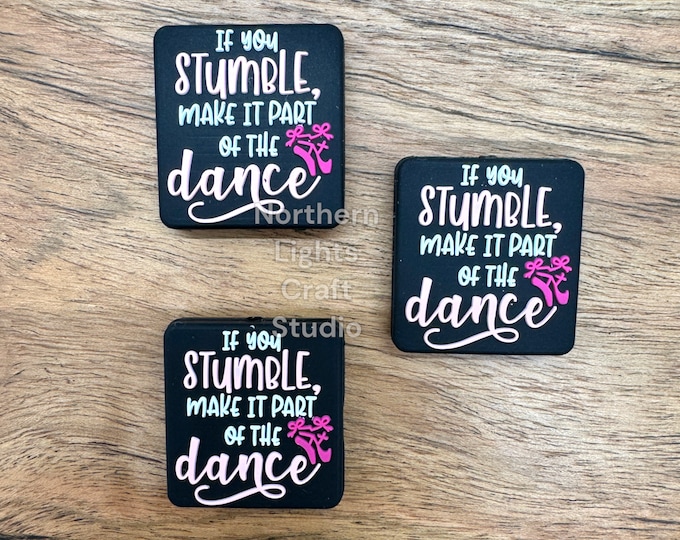 If You Stumble Make It Part of the Dance Focal Bead - Etsy