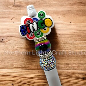 Handmade Bingo Beaded Pen, Bingo Pen, Gifts for Bingo Players, Bingo ...
