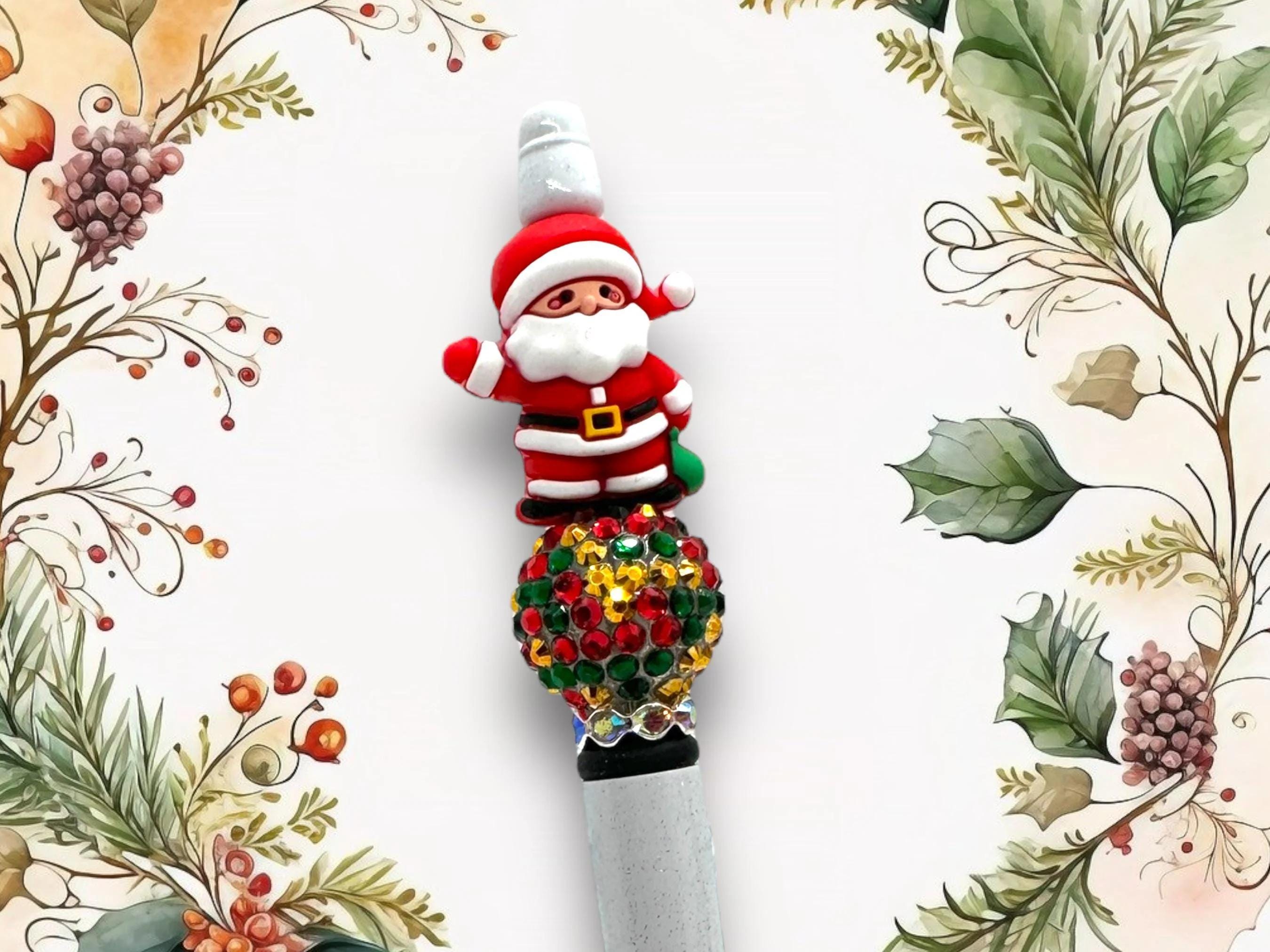 3D Focal Beaded Christmas Pens, Penguin Pen, Christmas Rubber Duck Pen ...