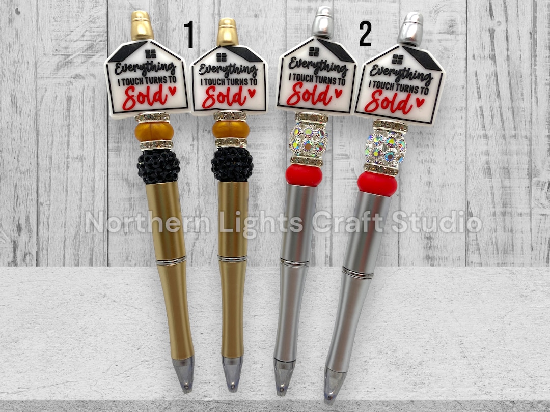 Custom Beaded Realtor Pen, Realtor Pen, Realtor Appreciation Gift, Real ...