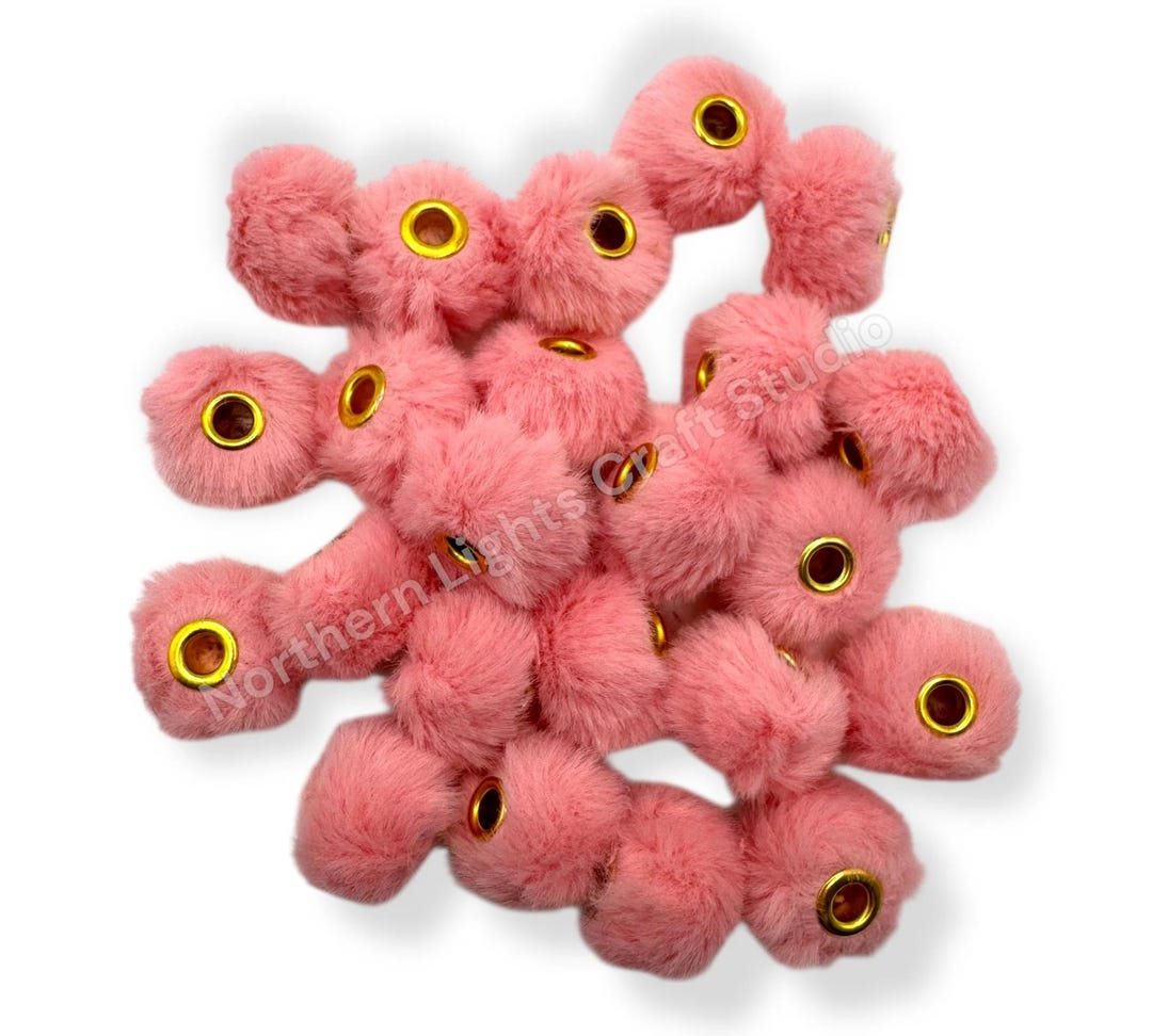 Light Pink Fuzzy Spacer 30 Pc. - 20mm - Etsy