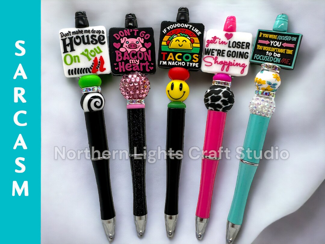 Sarcastic Beaded Pens, Sarcastic Wizard of Oz Pen, Don't Make Me Drop a ...