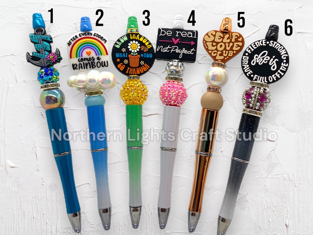 Beaded Motivational Pen, After Every Storm Comes a Rainbow, Anchor Your ...
