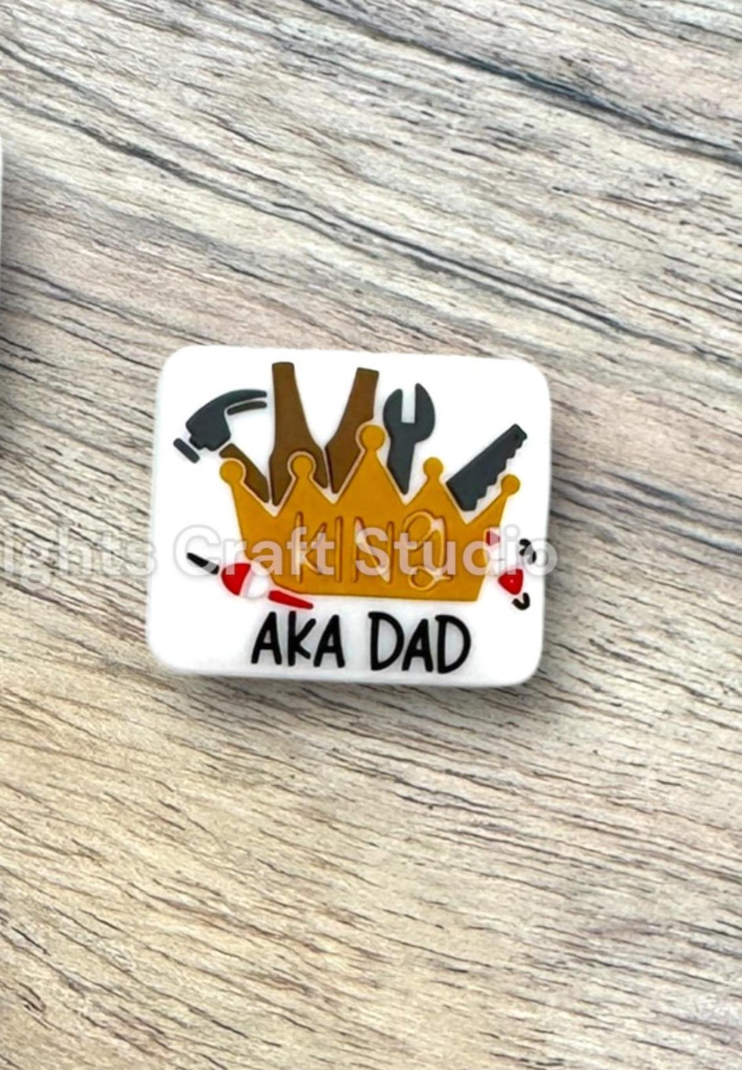 Dad AKA King Focal Bead, Father's Day Focal - Etsy