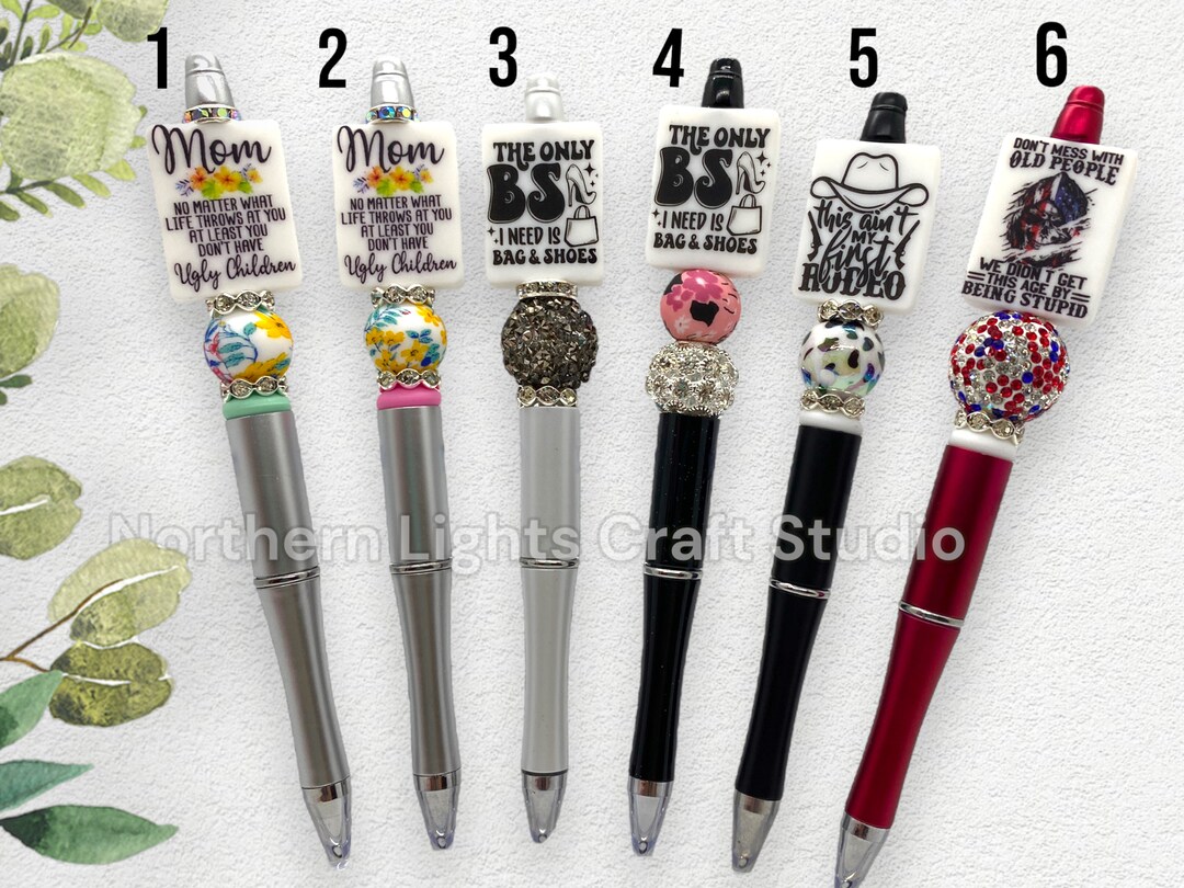 Sarcastic Pens, Custom Beaded Pens, Humorous Gift, Funny Pens, Funny ...