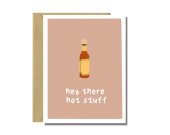 HOT Stuff Hot Sauce Funny Greeting Card - Etsy