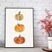 Pumpkin Set Fall Decor Pumpkin Printable Wall Art Fall Wall - Etsy