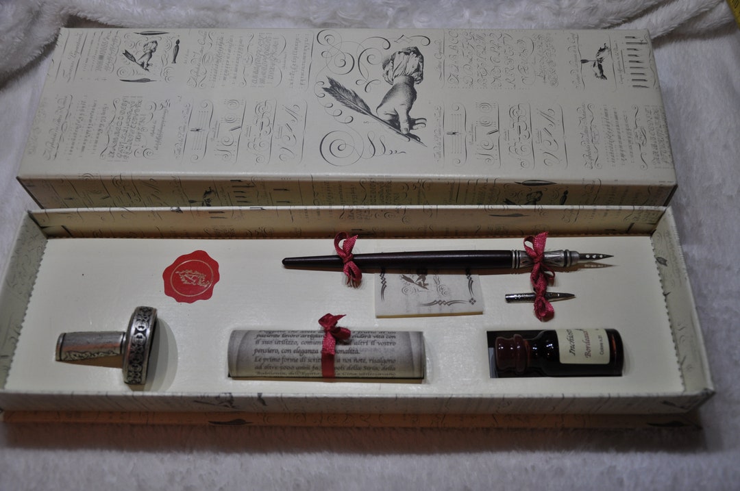 Calligraphy Writing Set in a Gift Box With Accessories 0359 in Red - Etsy