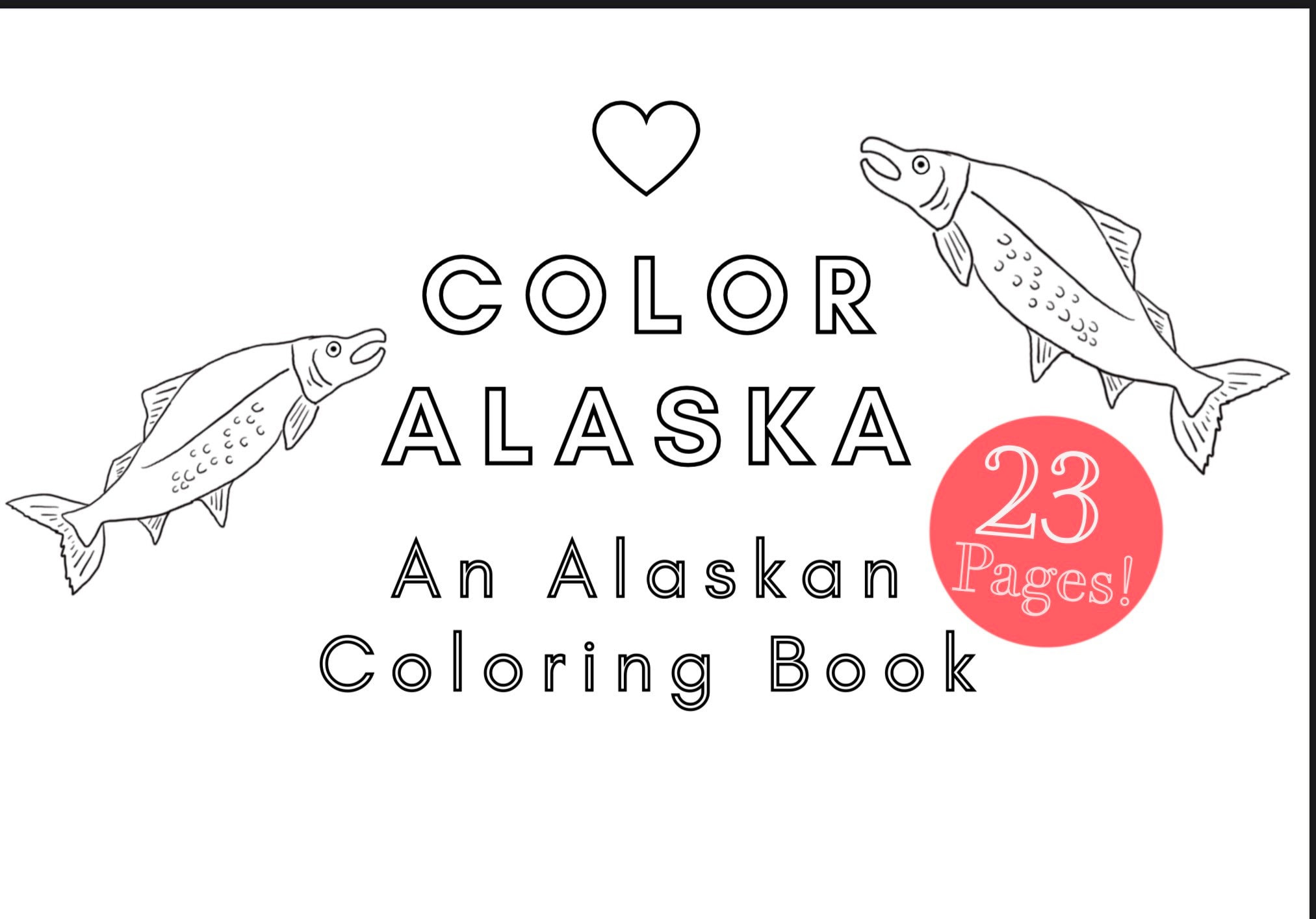 Alaska Coloring Book, Alaskan Animal Coloring Book, Printable Coloring ...