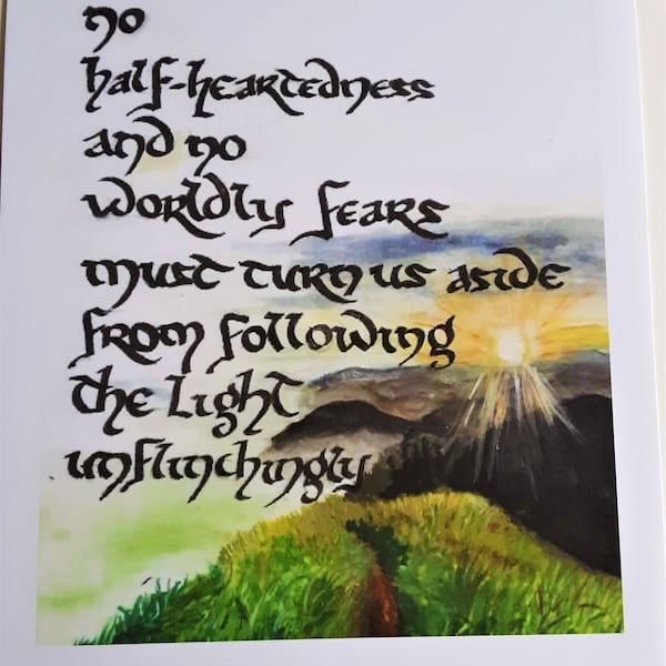 Tolkien Calligraphy - Etsy