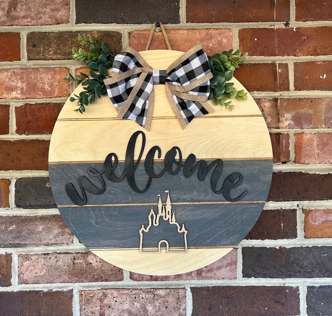 Welcome Castle Door Hanger | Front Door | Welcome | All Year | Magical ...