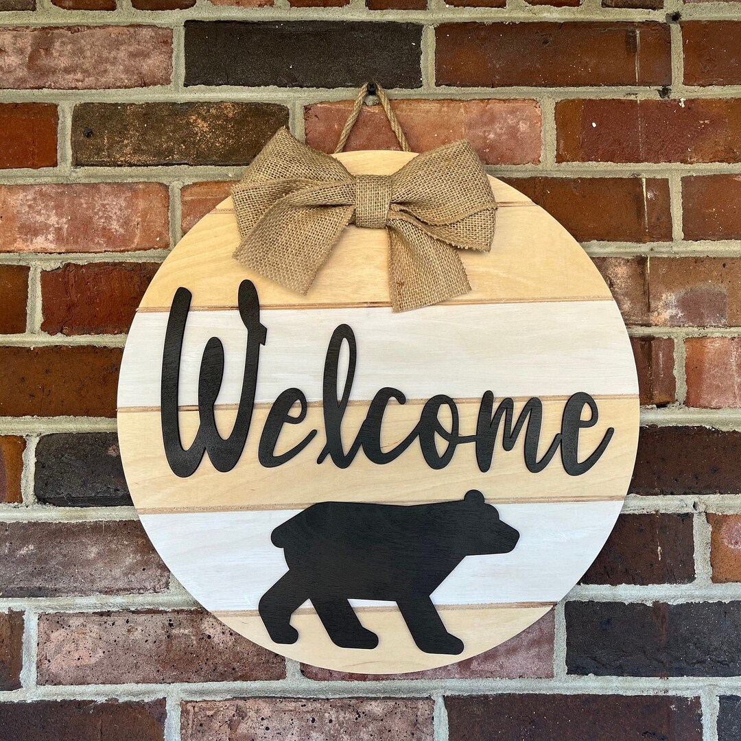 Welcome Door Hanger | Front Door | Welcome | Wreath | Front Door Decor ...
