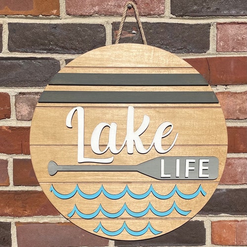 Lake Life Door Hanger - Etsy