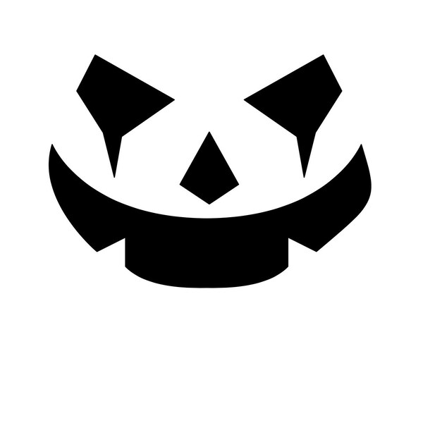 Scary Face Decal - Etsy